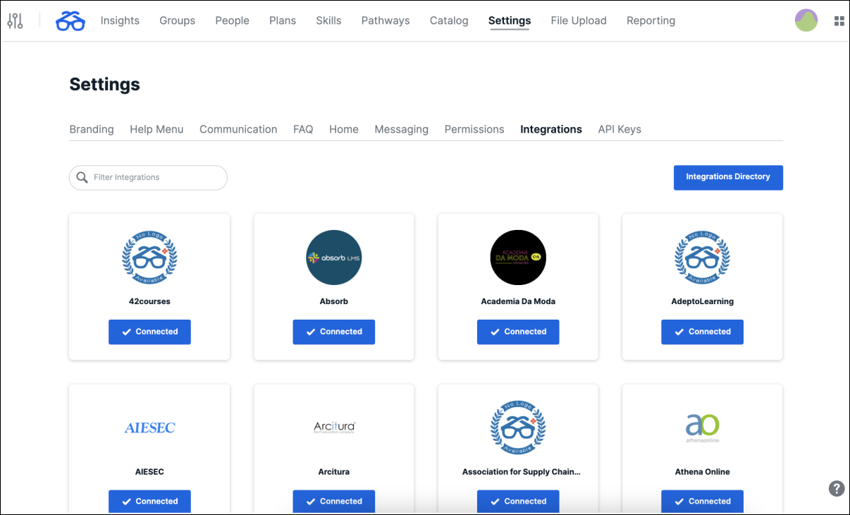 Pluralsight In-App Integration – Degreed