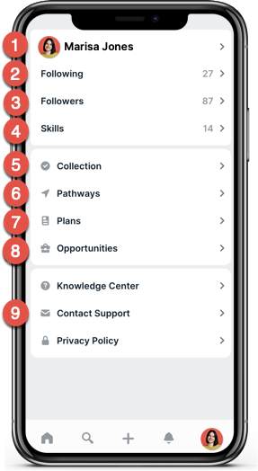 The Degreed Mobile App Profile Screen – Degreed