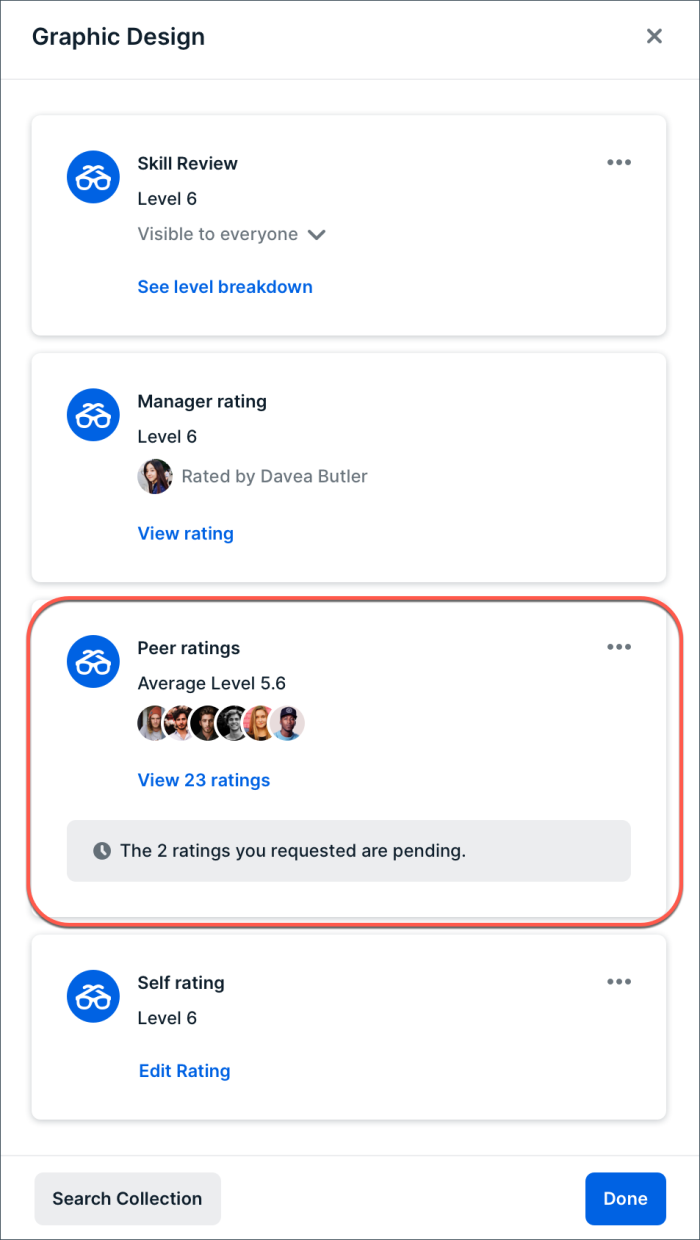 View Your Peer Ratings – Degreed
