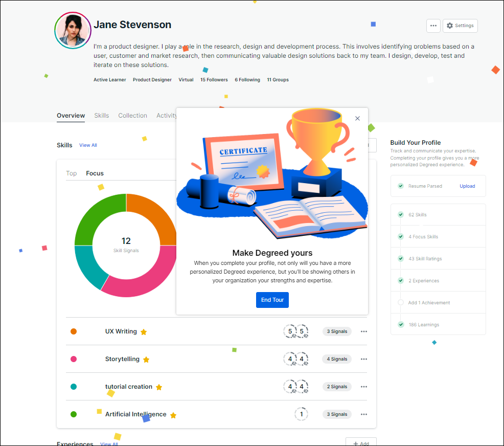 The Profile Tour – Degreed